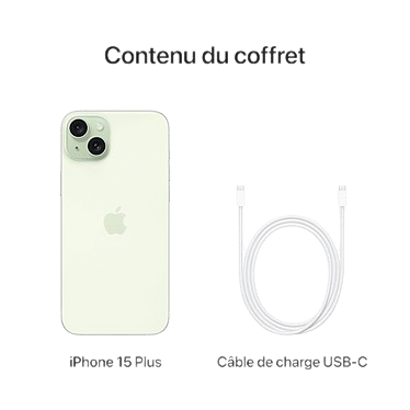 Apple - iPhone 15 Plus - Vert - DJOBI